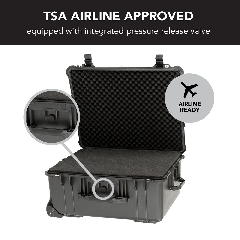 HD Series 5530 Trolley Camera & Drone Hard Case with Padded Dividers ...